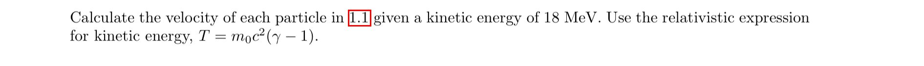 Solved Calculate the velocity of each particle in |given a | Chegg.com