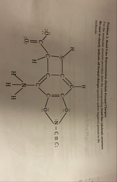 Solved Problem 2: Bond-Line Representation (Include Formal | Chegg.com