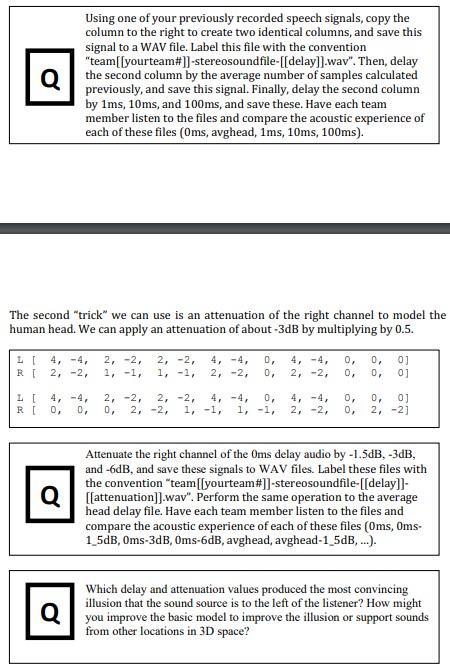 Solved We can recreate the illusion of sound sources in | Chegg.com