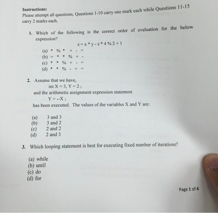 Solved Instructions: Please attempt all questions, Questions | Chegg.com
