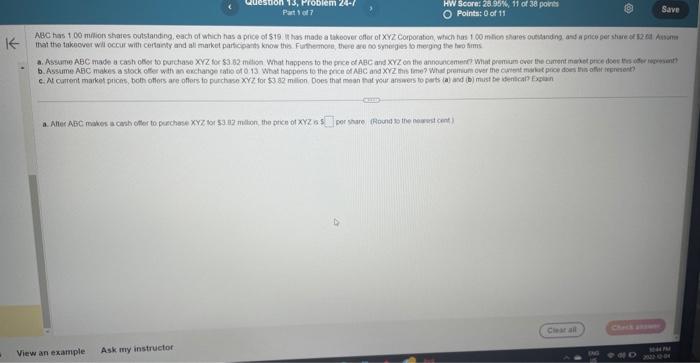 View an example Ask my instructor: | Chegg.com