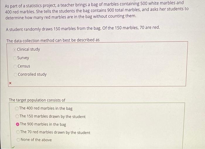 Solved As part of a statistics project, a teacher brings a | Chegg.com