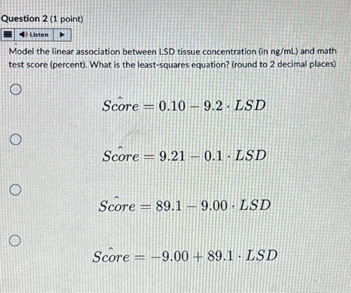 Solved Linear regression analysis In 1968 an artide | Chegg.com