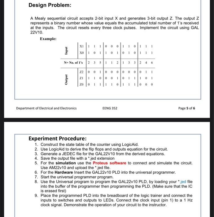 Solved A Mealy sequential circuit accepts 2-bit input X and | Chegg.com