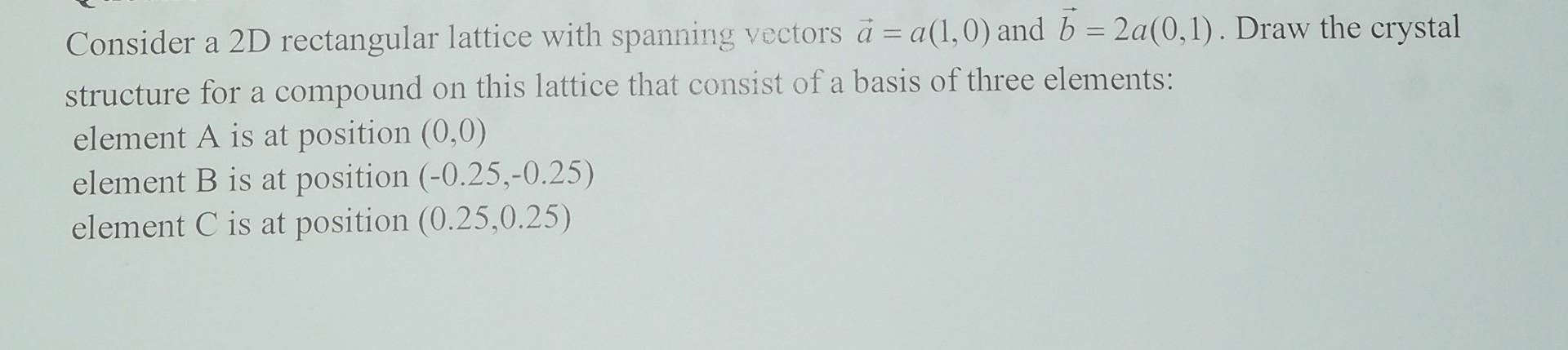 Solved Consider A 2d Rectangular Lattice With Spanning