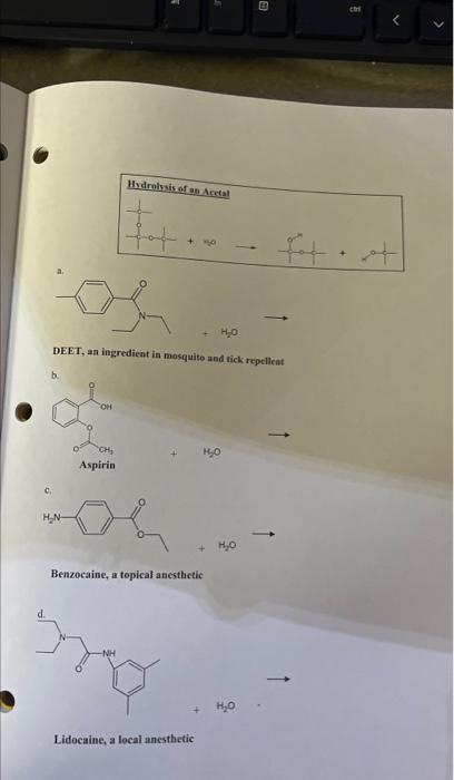 Solved Draw The Structure Of The Organic Product Expected