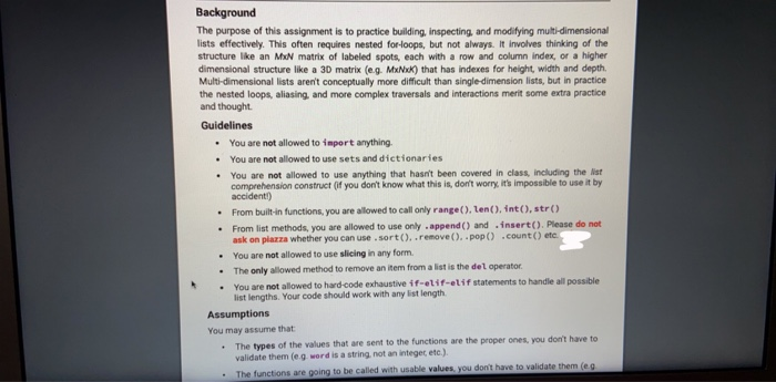 Solved Background The purpose of this assignment is to | Chegg.com