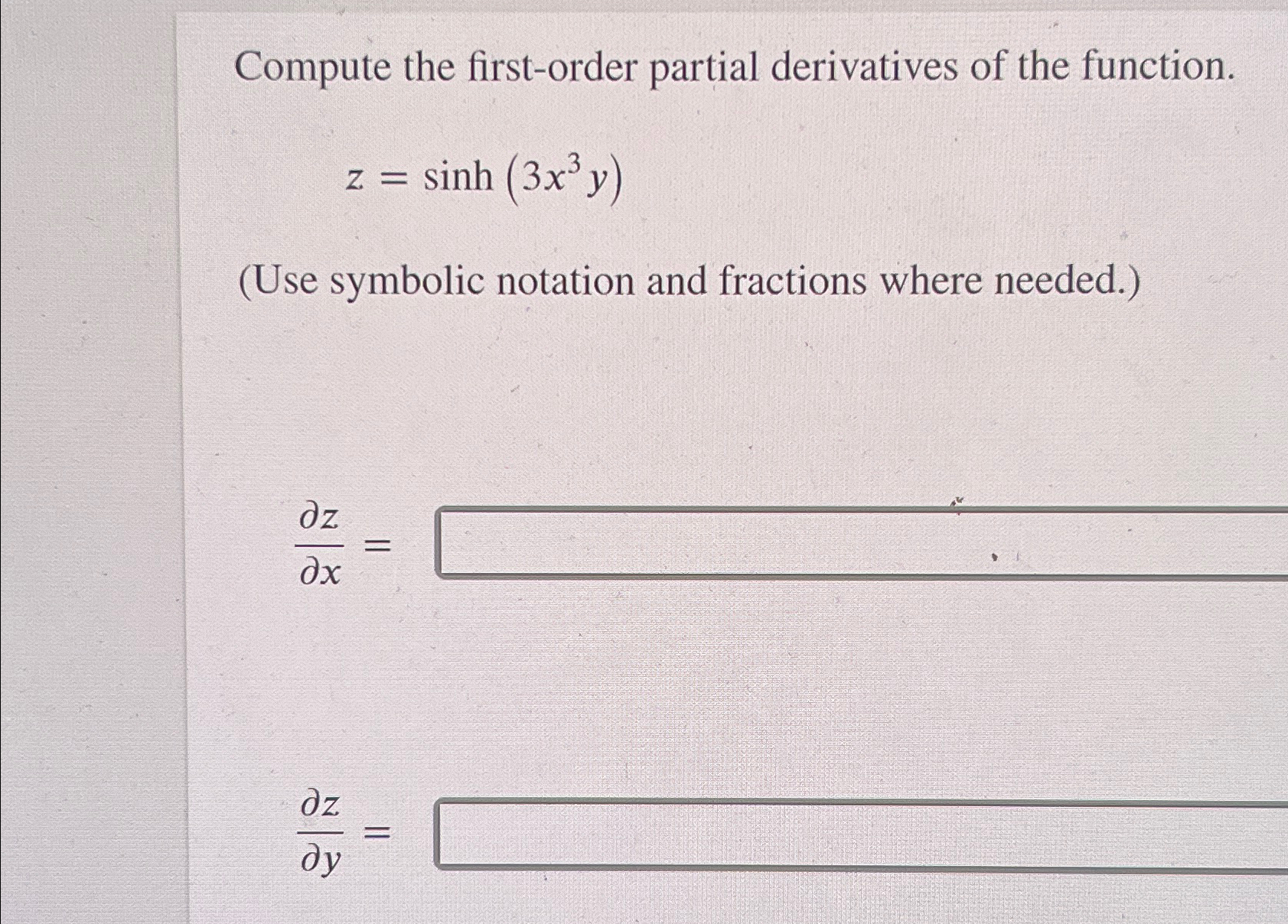 Solved Compute the first-order partial derivatives of the | Chegg.com