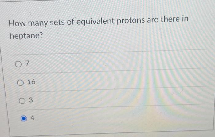 Solved How many sets of equivalent protons are there in | Chegg.com