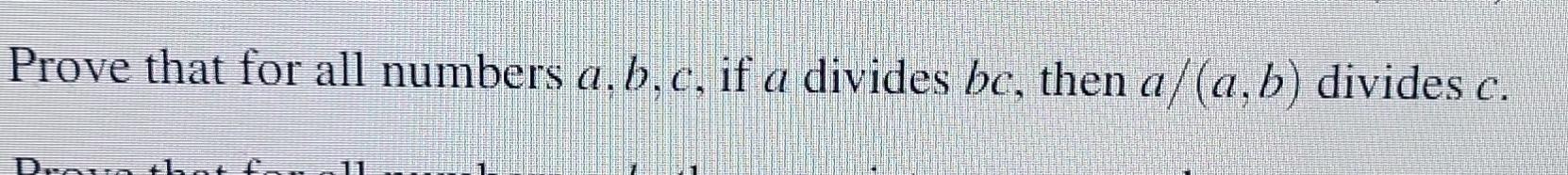 Solved use Bezout's identity Prove that for all numbers | Chegg.com