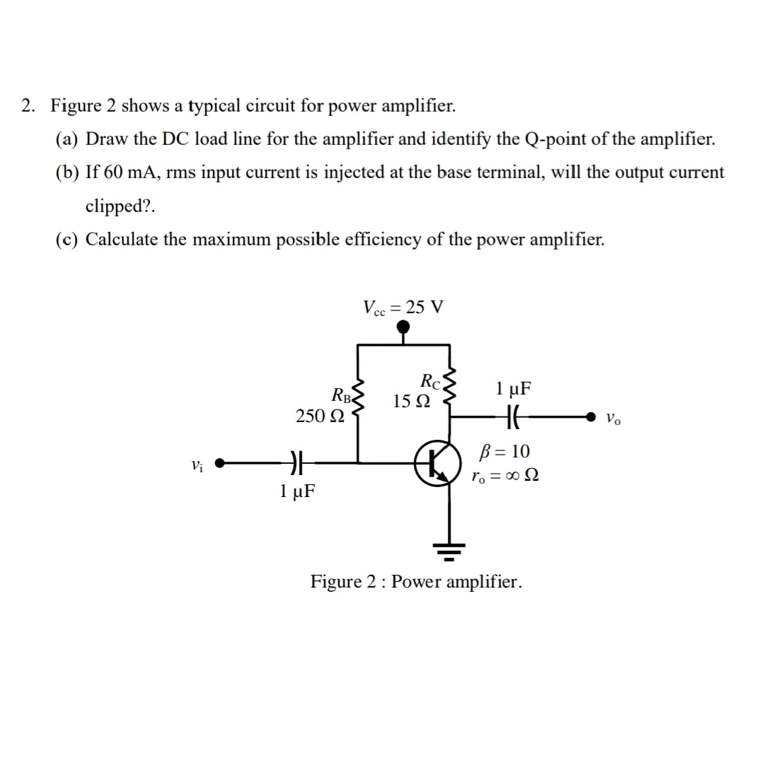 Figure 2 ﻿shows a typical circuit for power | Chegg.com