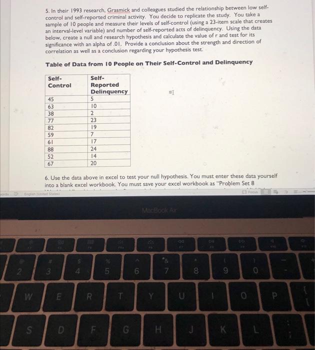Solved 5. In their 1993 research, Grasmick and colleagues | Chegg.com