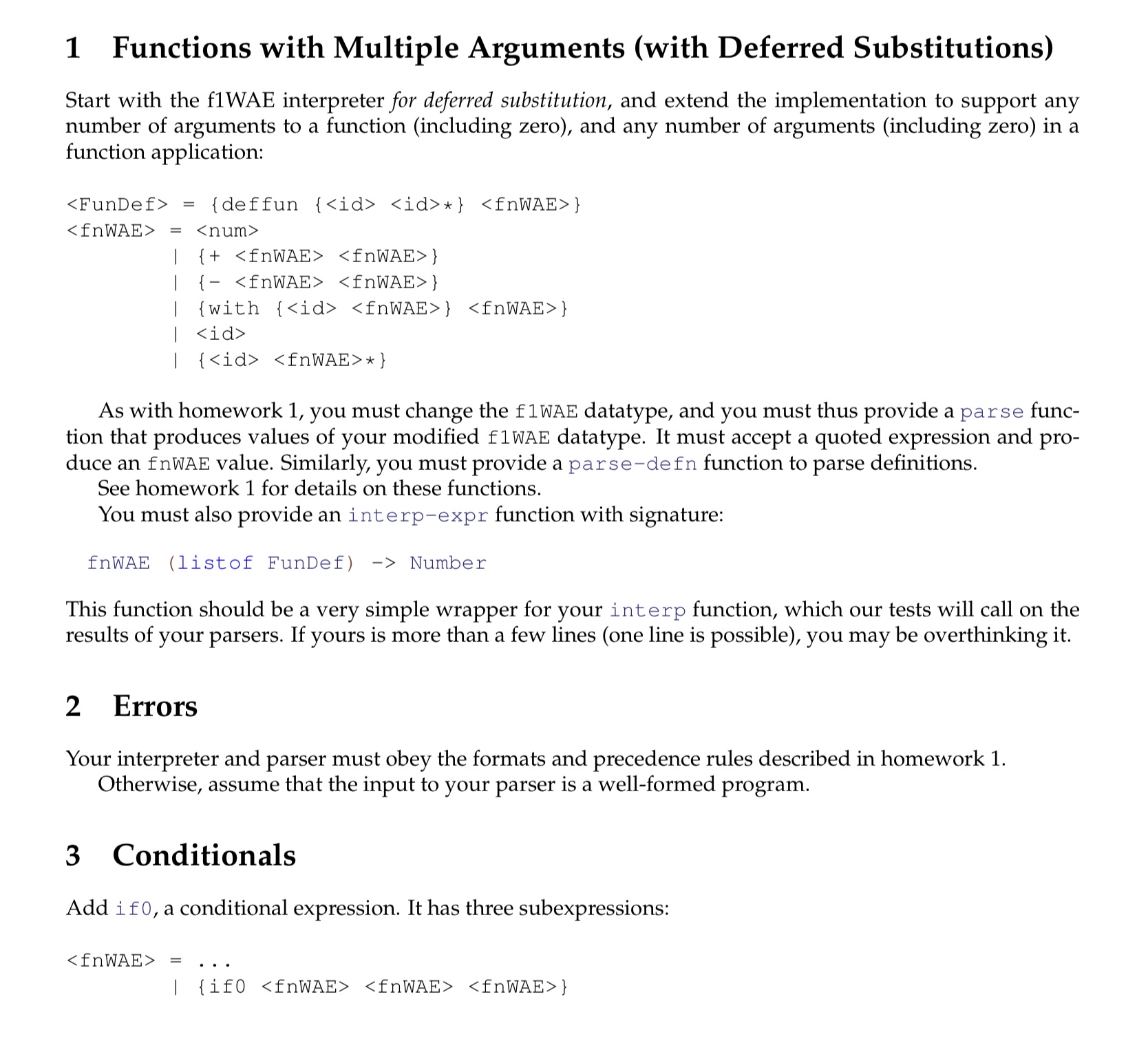 Solved 1 ﻿Functions with Multiple Arguments (with Deferred | Chegg.com