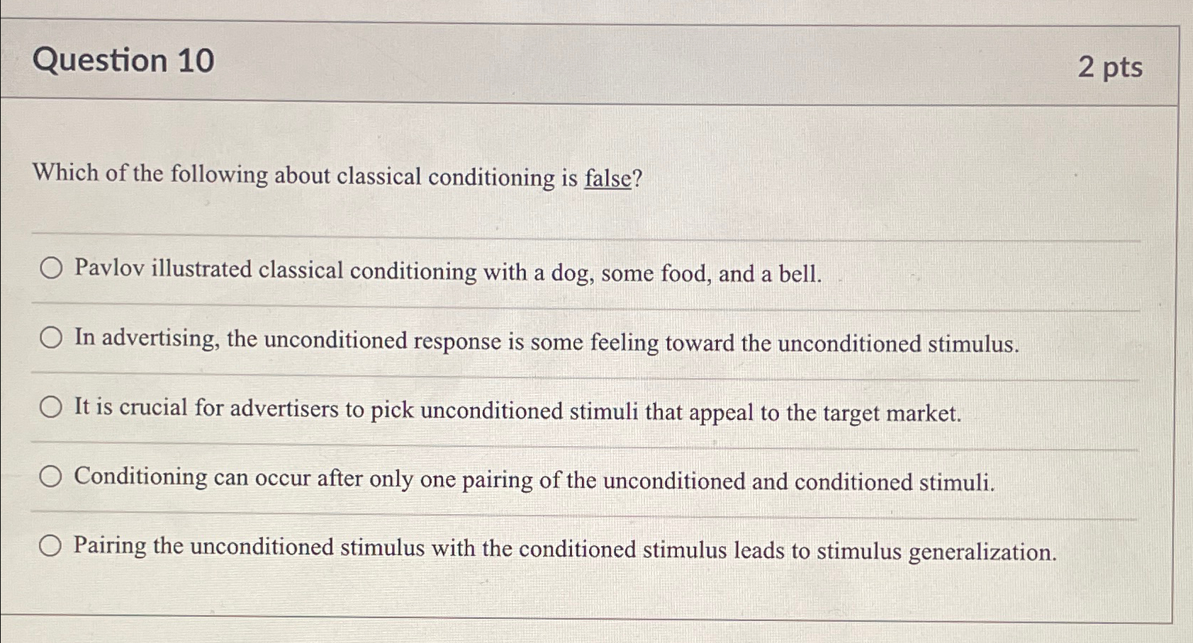 Solved Question 102ptsWhich of the following about classical | Chegg.com