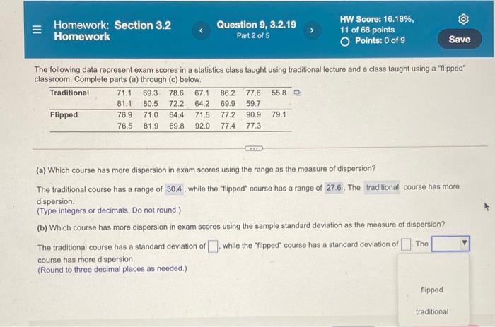 Solved Homework Section 3 2 Homework Question 9 3 2 19