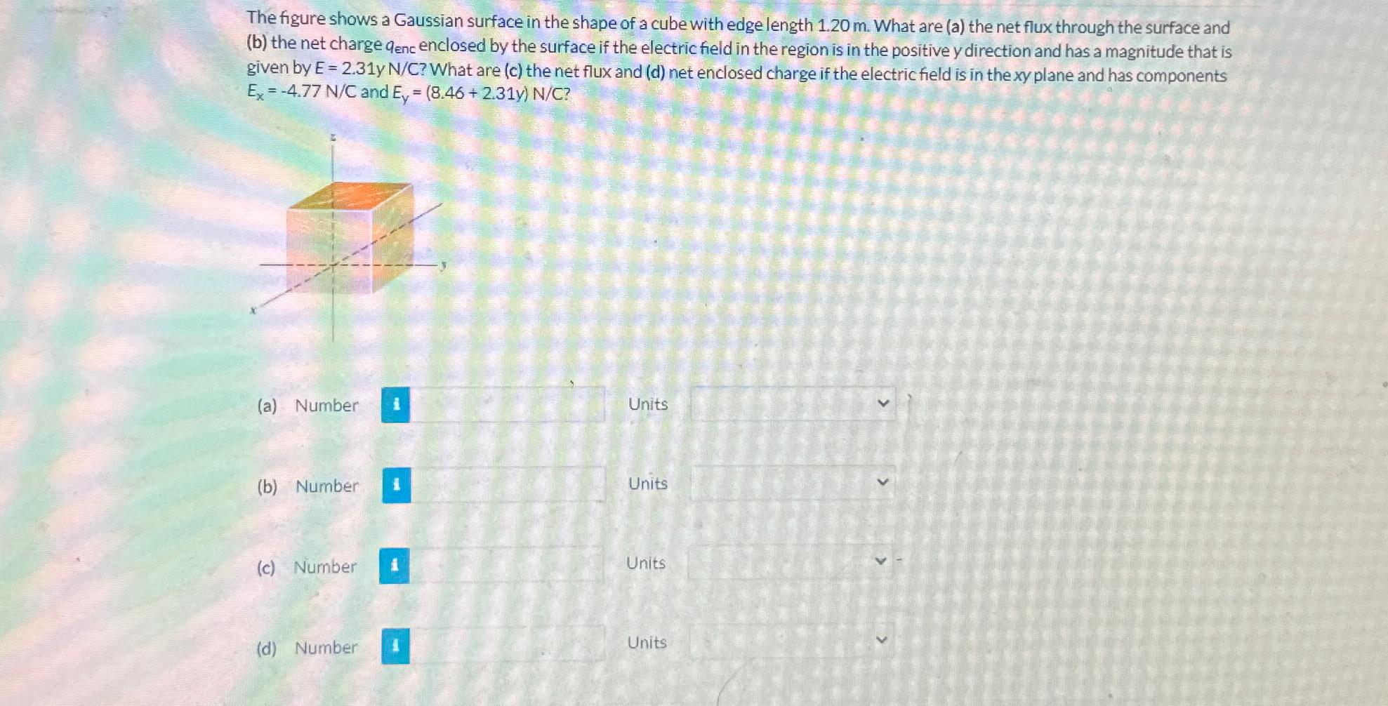 Solved The figure shows a Gaussian surface in the shape of a | Chegg.com