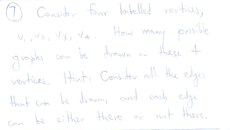 Solved Consiter four labelled rertices,v1,v2,v3,v4. ﻿How | Chegg.com