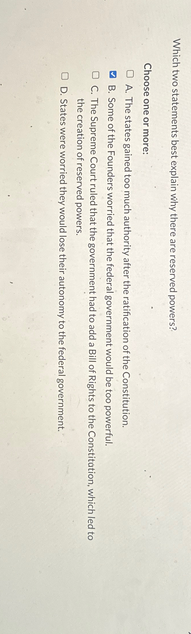 Solved Which two statements best explain why there are | Chegg.com