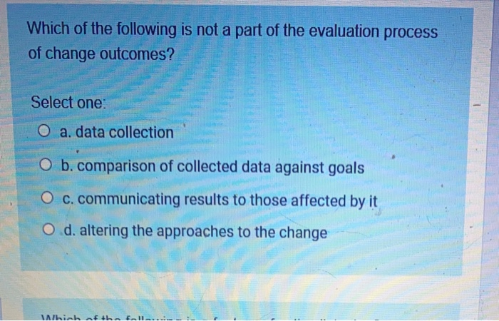 Solved Which of the following is not a part of the | Chegg.com