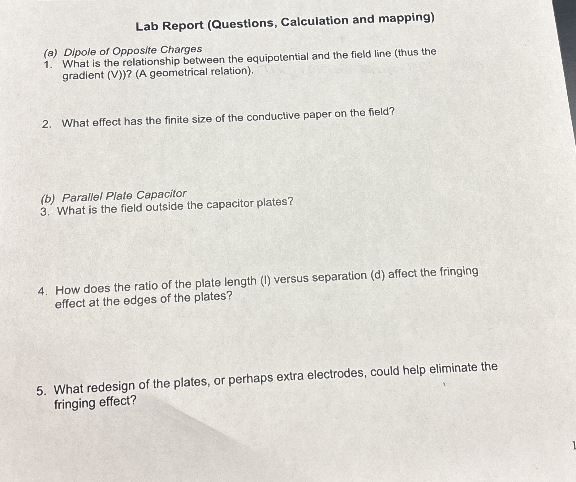 Lab Report (Questions, ﻿Calculation and mapping)1. | Chegg.com