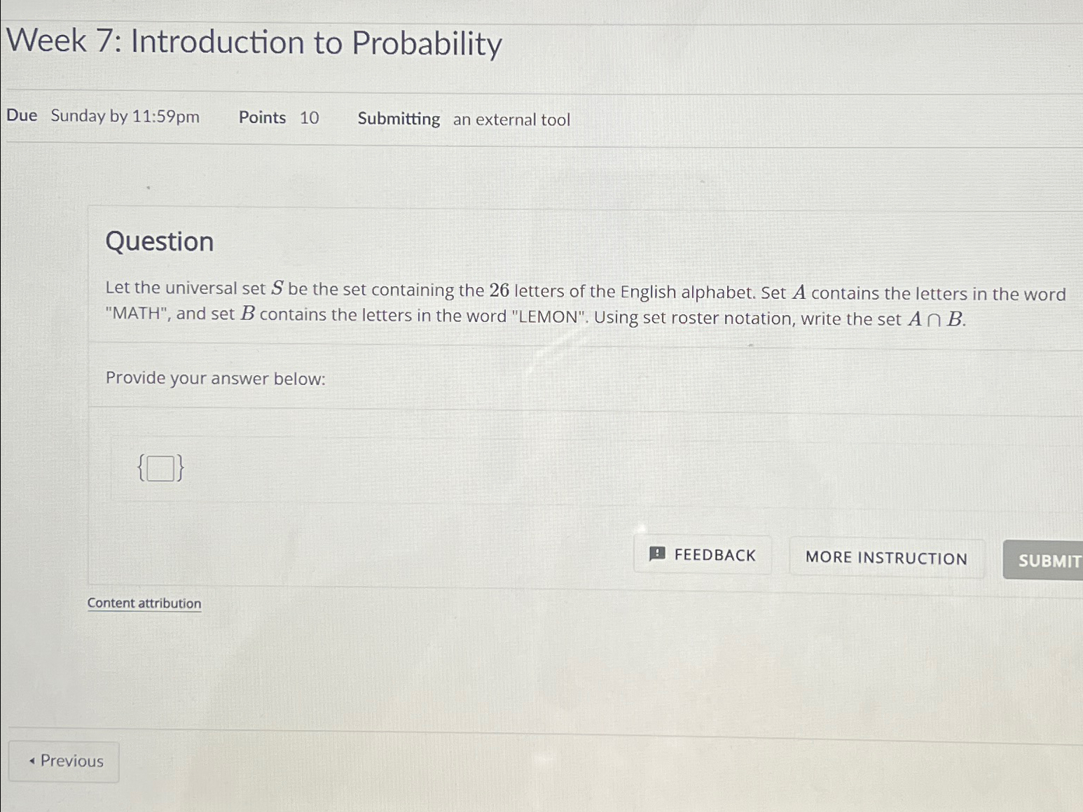 Solved Week 7: Introduction to ProbabilityDue Sunday by | Chegg.com