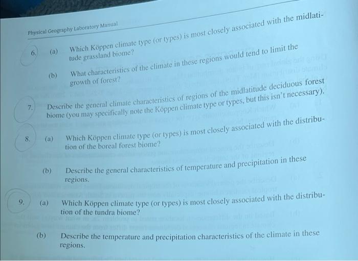 Solved EXERCISE 26 PROBLEMS-PART I Using the global map of | Chegg.com