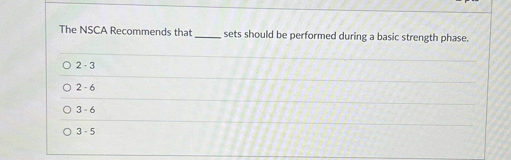 Solved The NSCA Recommends that q, ﻿sets should be performed | Chegg.com