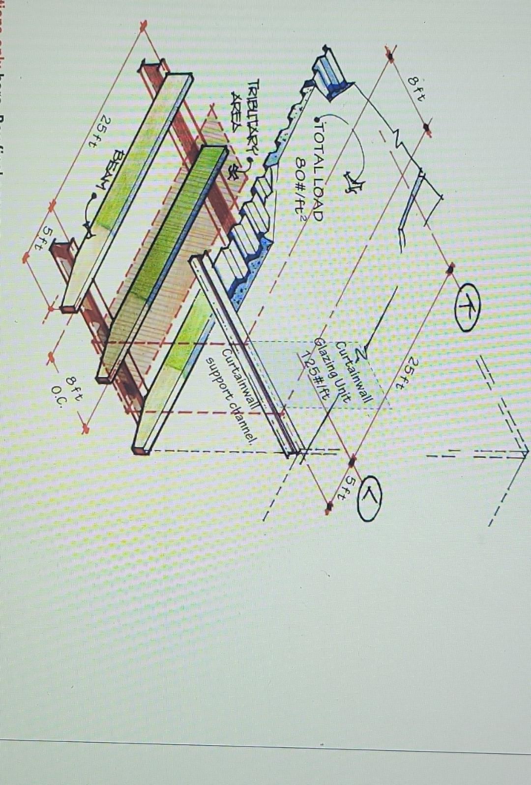 Solved Below is an isometric detail of a typical exterior | Chegg.com