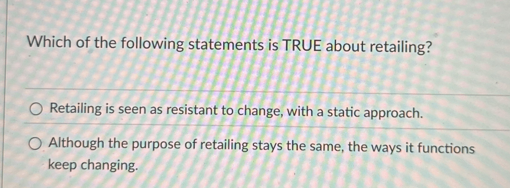 Solved Which of the following statements is TRUE about | Chegg.com