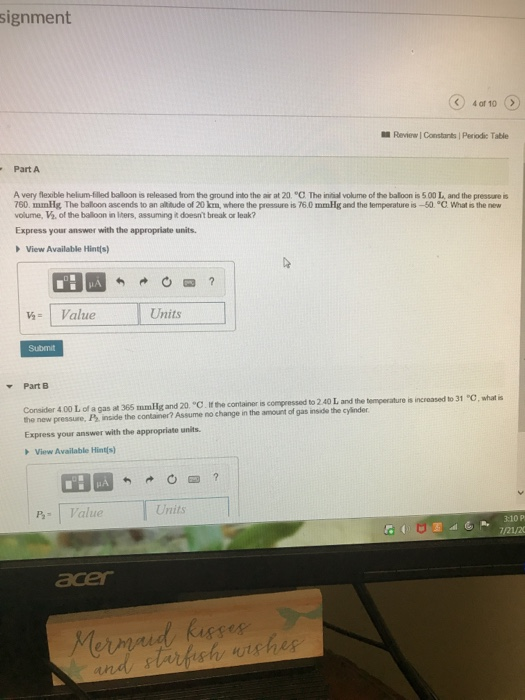 Solved signment © 20110 0 Review Constants Periodic Table | Chegg.com