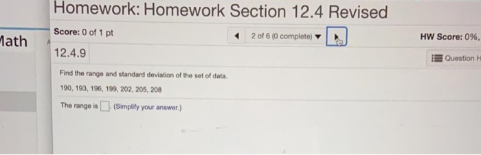 Solved Homework Homework Section 12 4 Revised Score 0 Of 1