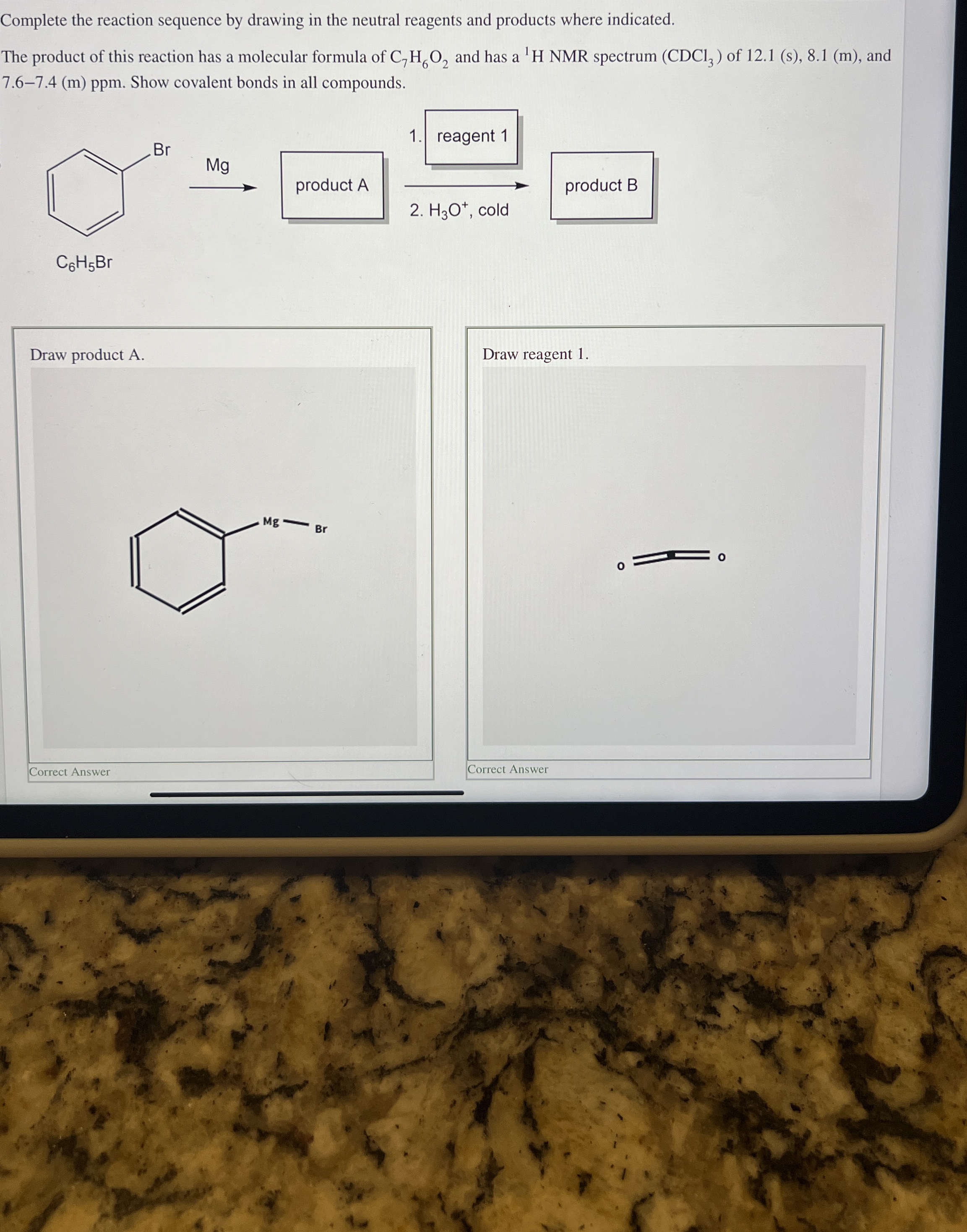 Solved Complete the reaction sequence by drawing in the | Chegg.com