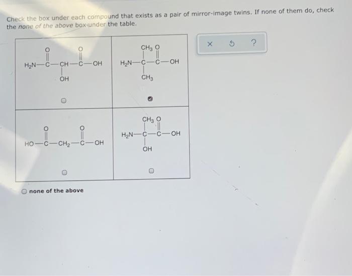 Solved Check the box under each compound that exists as a | Chegg.com
