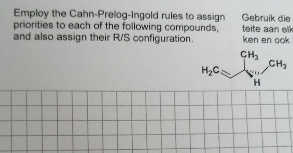 Solved Employ the Cahn-Prelog-Ingold rules to assign | Chegg.com