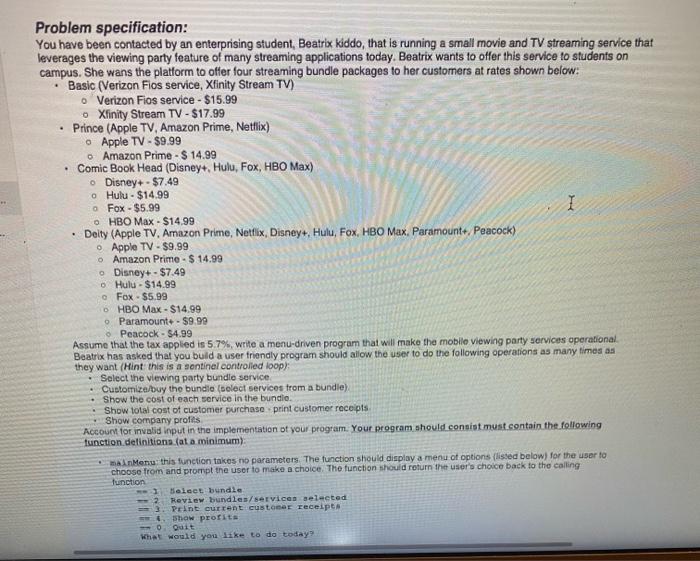 Solved ou have been contacted by an enterprising student, | Chegg.com