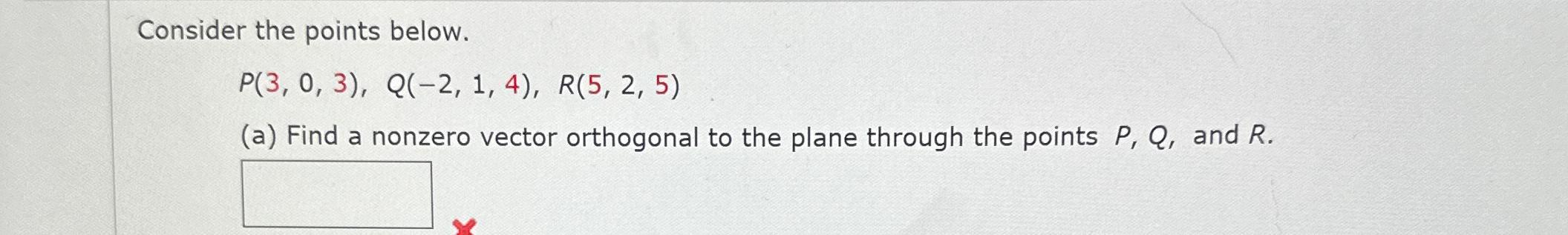 Solved Consider the points | Chegg.com