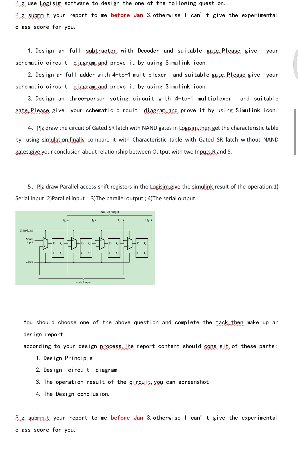 Solved Plz use Logisim software to design the one of the | Chegg.com Solved Plz use Logisim software to design the one of the | Chegg.com