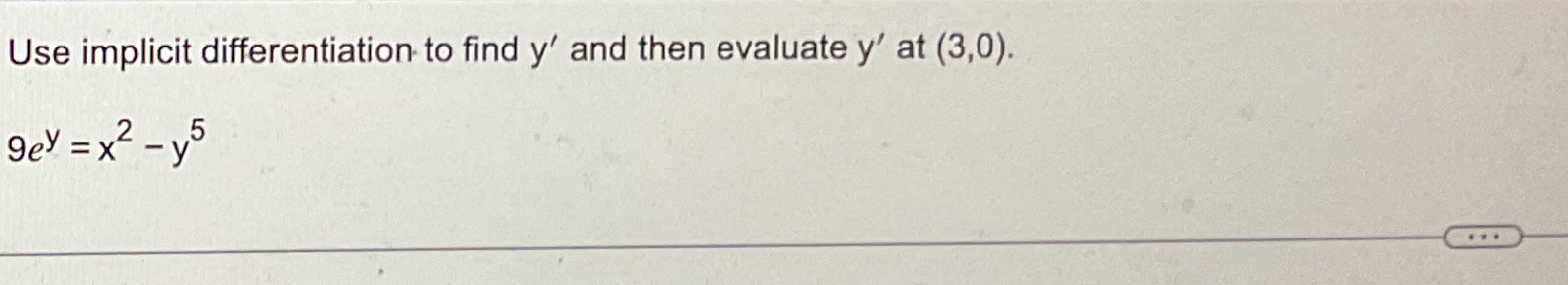 Solved Use implicit differentiation to find y' ﻿and then | Chegg.com
