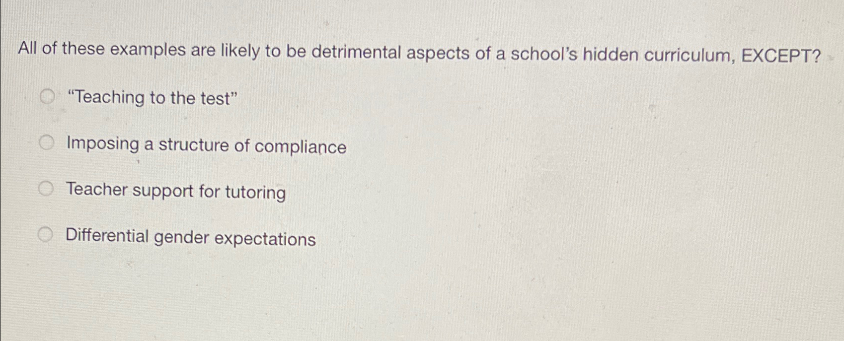 Solved All of these examples are likely to be detrimental | Chegg.com
