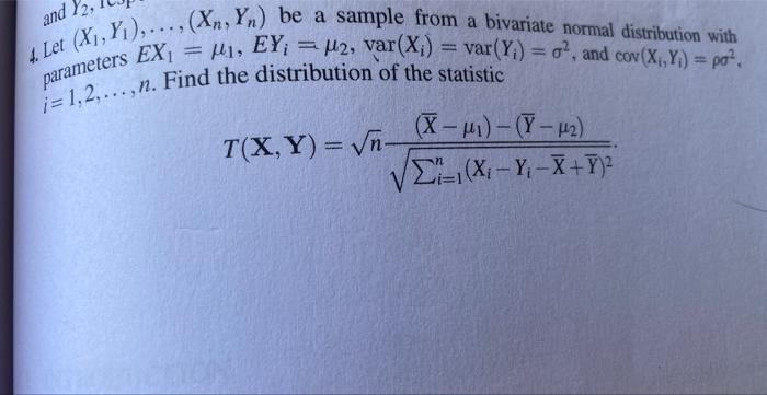 Solved prove that T(X,Y) is a consistent point estimator | Chegg.com