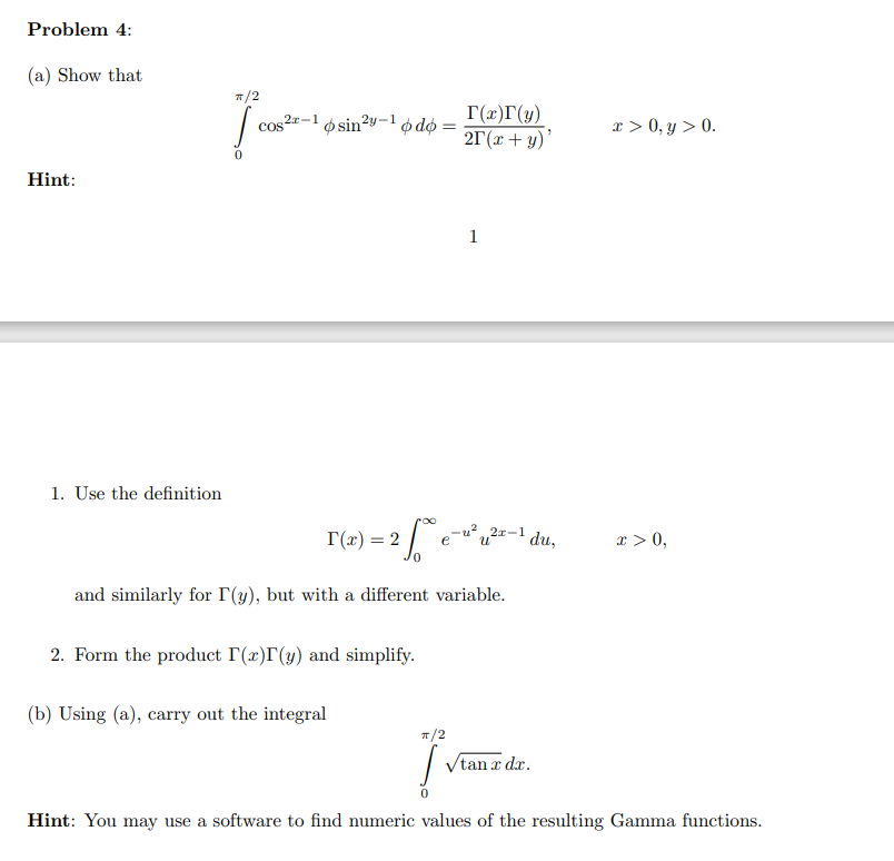 Problem 4:Part (a) ﻿Show | Chegg.com