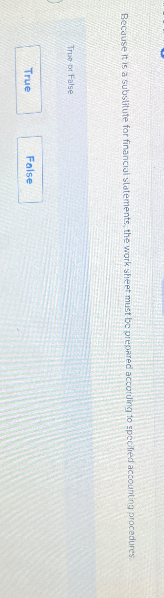 Solved Because it is a substitute for financial statements, | Chegg.com