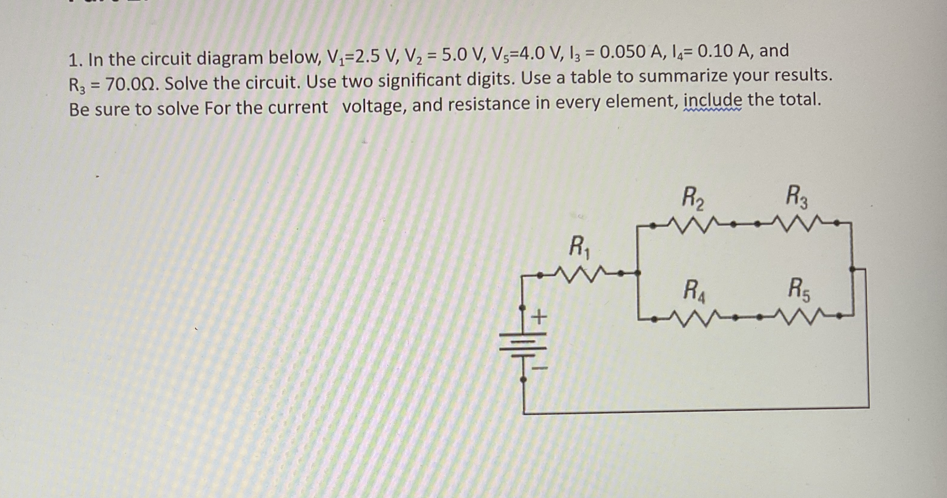 Solved In the circuit diagram below, | Chegg.com