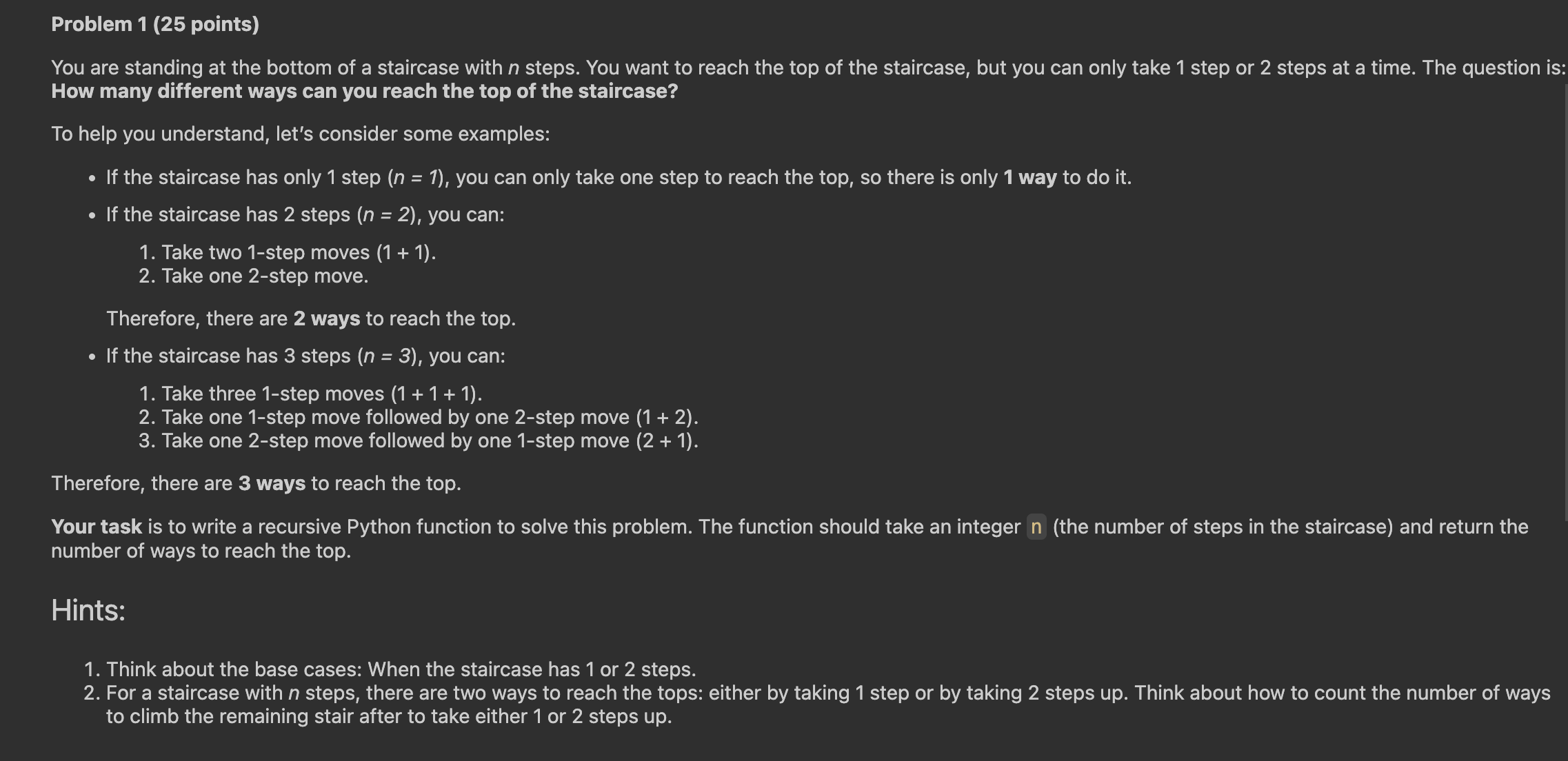 Solved Problem 1 (25 ﻿points) ﻿You are standing at the | Chegg.com
