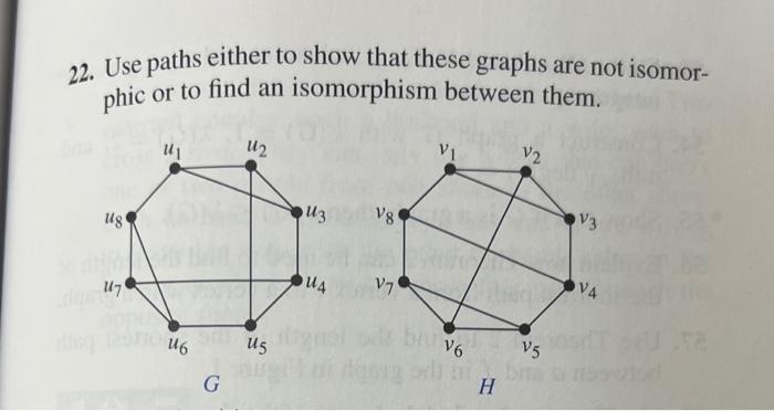 Solved 22. Use paths either to show that these graphs are | Chegg.com