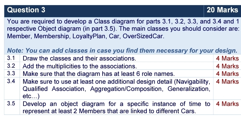 Solved Question 320 ﻿MarksYou are required to develop a | Chegg.com