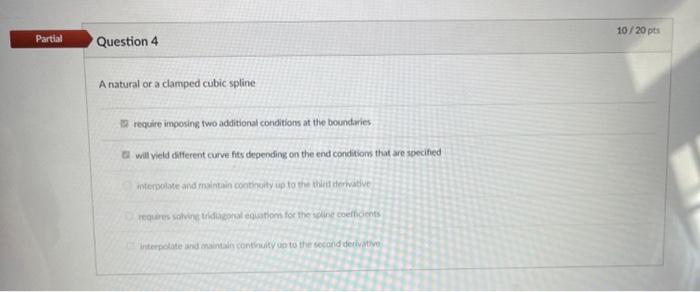 Solved A natural or a clamped cubic spline requive imposing | Chegg.com