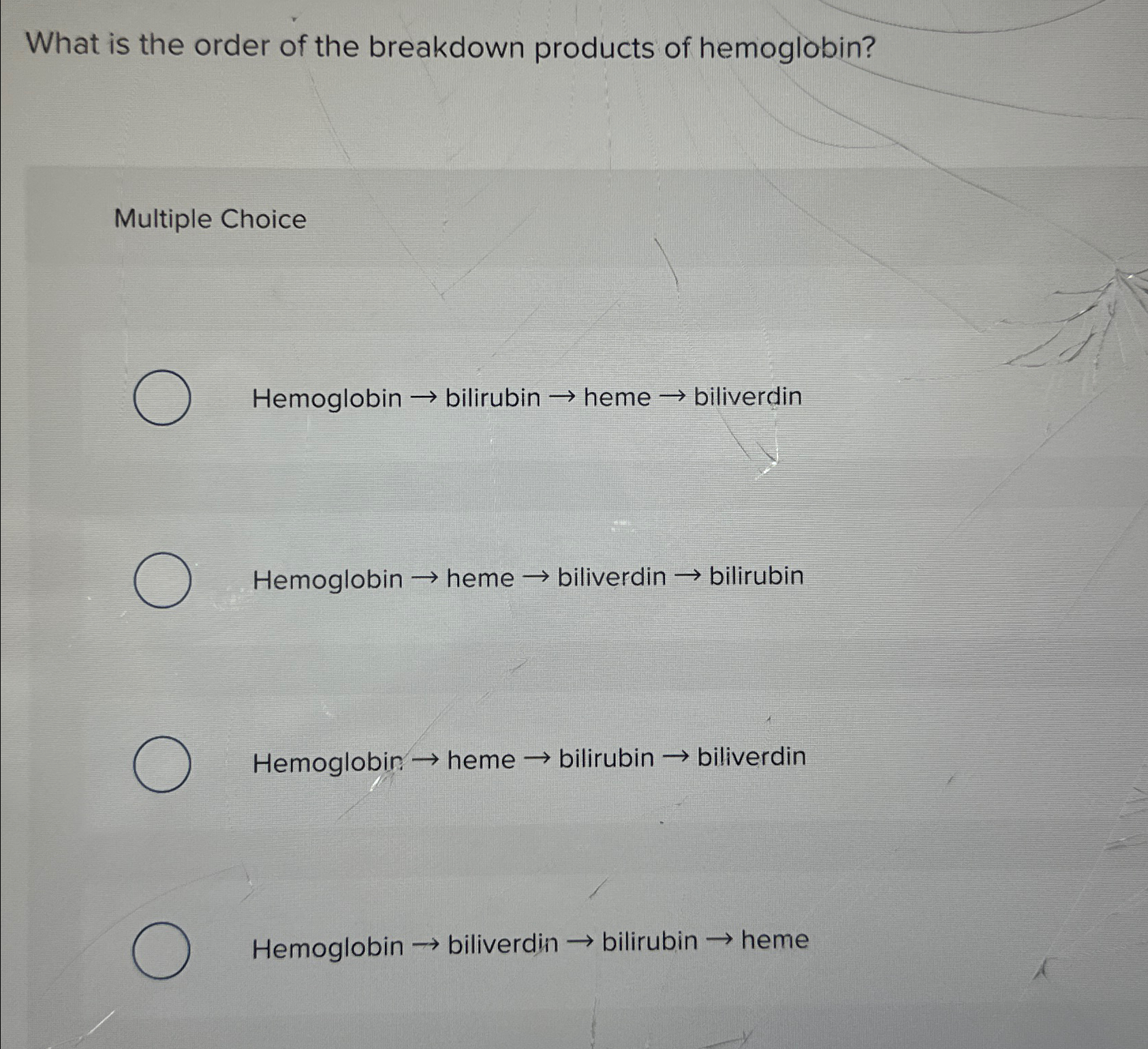 What is the order of the breakdown products of | Chegg.com