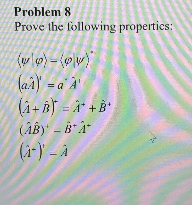 Solved Problem 8 Prove the following properties: | Chegg.com