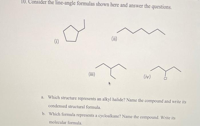 Solved 10. Consider the line-angle formulas shown here and | Chegg.com